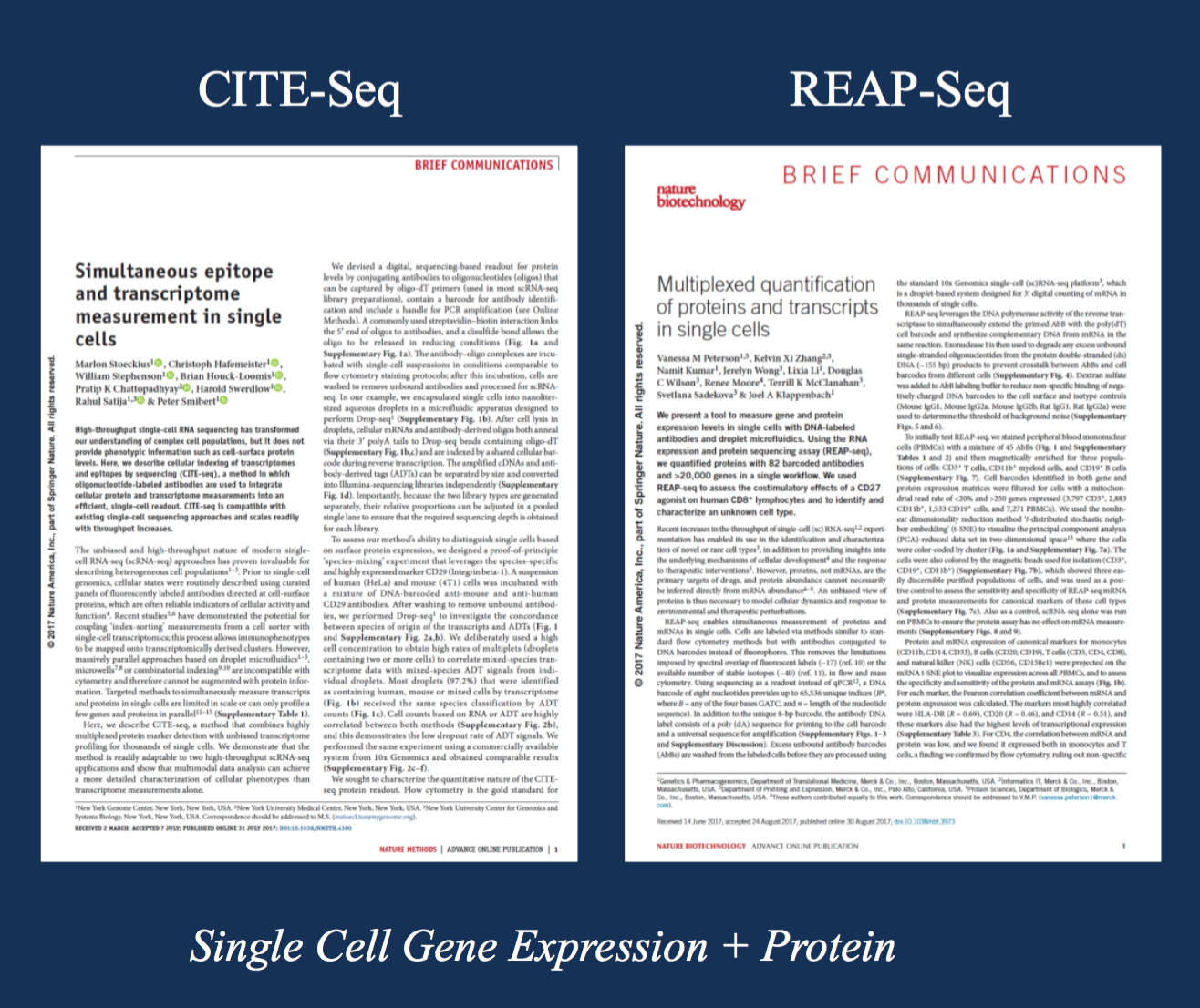 CITE-Seq and REAP-Seq - Enseqlopedia